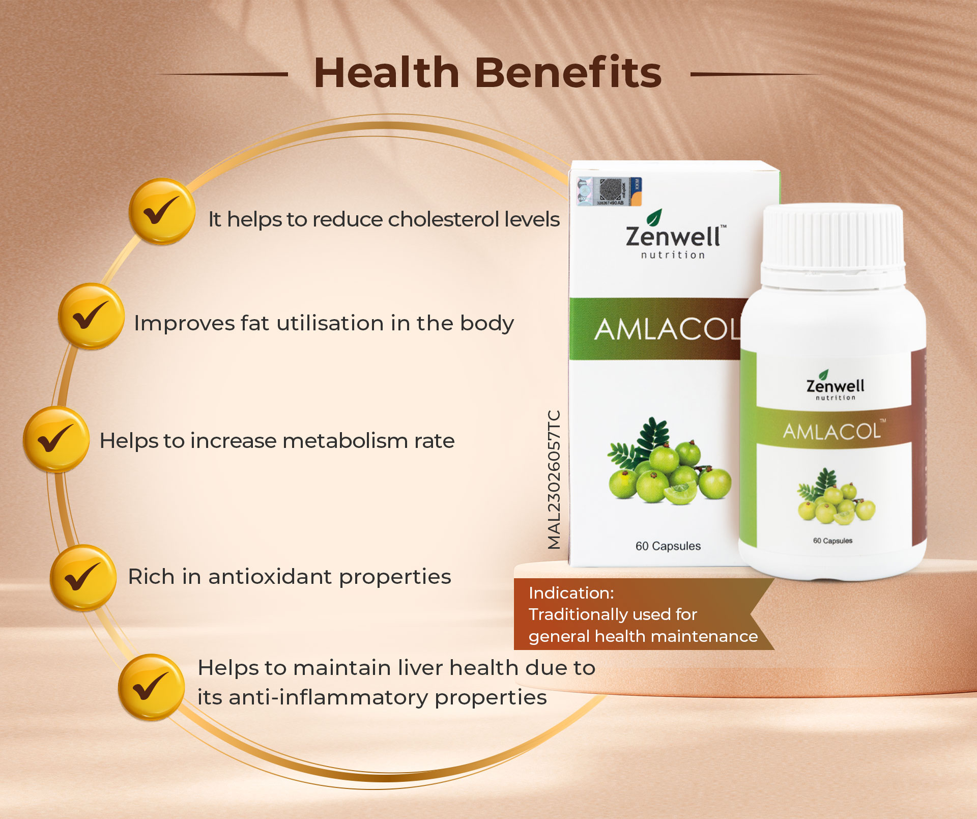Zenwell nutrition Amlacol (60 capsules) | Shopee Malaysia