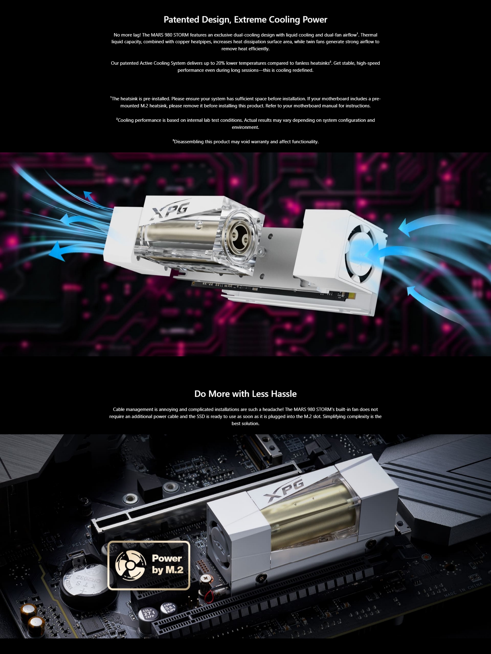 TMT Adata XPG Gaming MARS 980 STORM M.2 2280 PCIe NVMe Gen 5 SSD (1TB ...