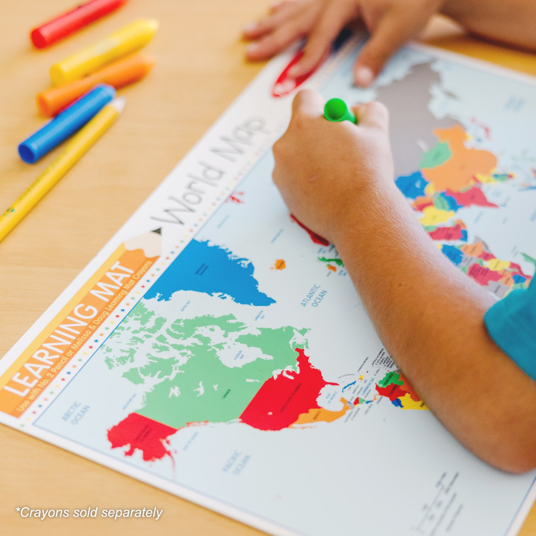Melissa & Doug Countries Of The World Write-A-Mat- Age 8+, Learning Mat ...