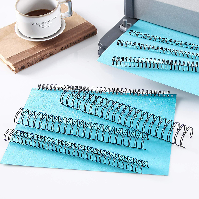 100PCS Wire O Binding 3:1 Double Loop Wire Metal Ring Binder A4 Binding ...