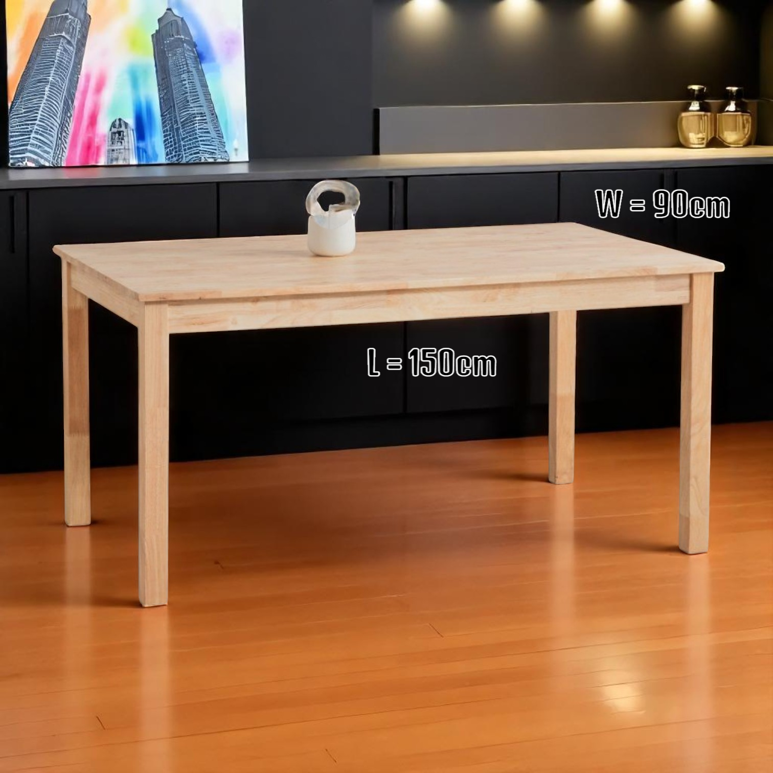 ️familystar2u Natural Dining Table Study Table Office Table Meja Makan ...