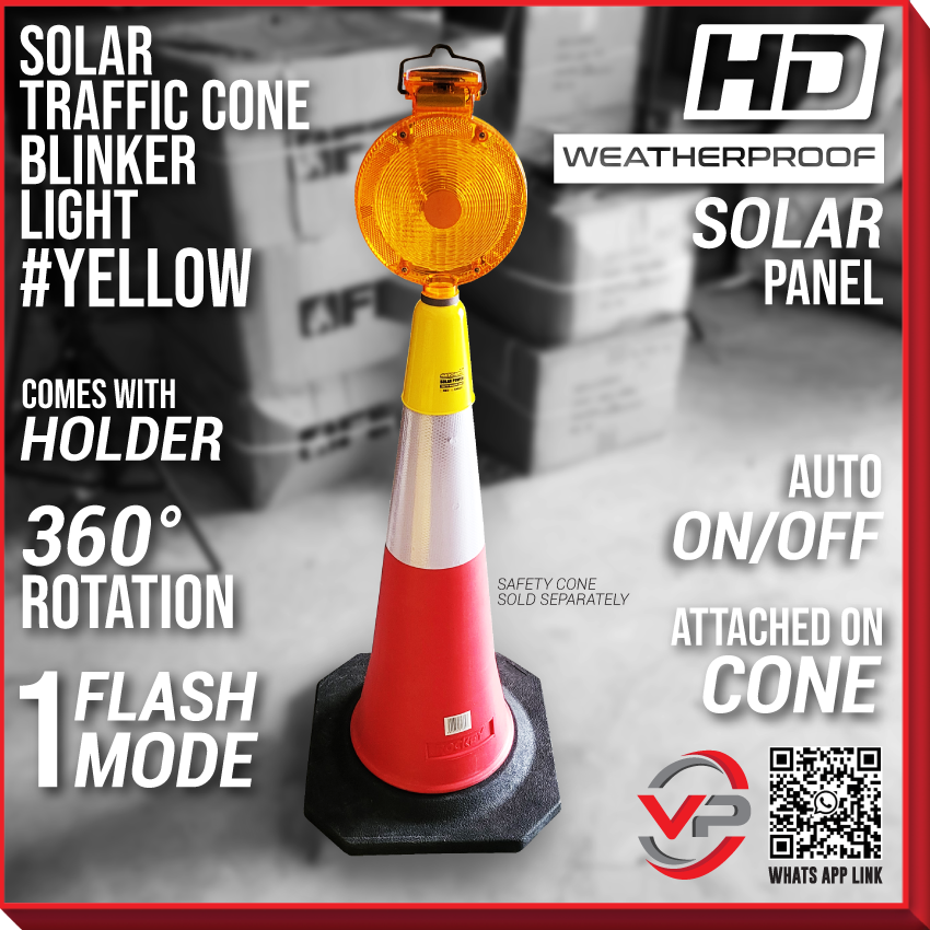 SOLAR LED ROAD BLINKER LIGHT WEATHERPROOF BLINKER YELLOW/AMBER/RED ...