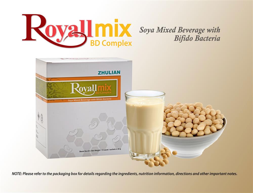 ROYALLMIX BD Complex Soya Mixed Beverage with Bifido Bacteria (15 ...