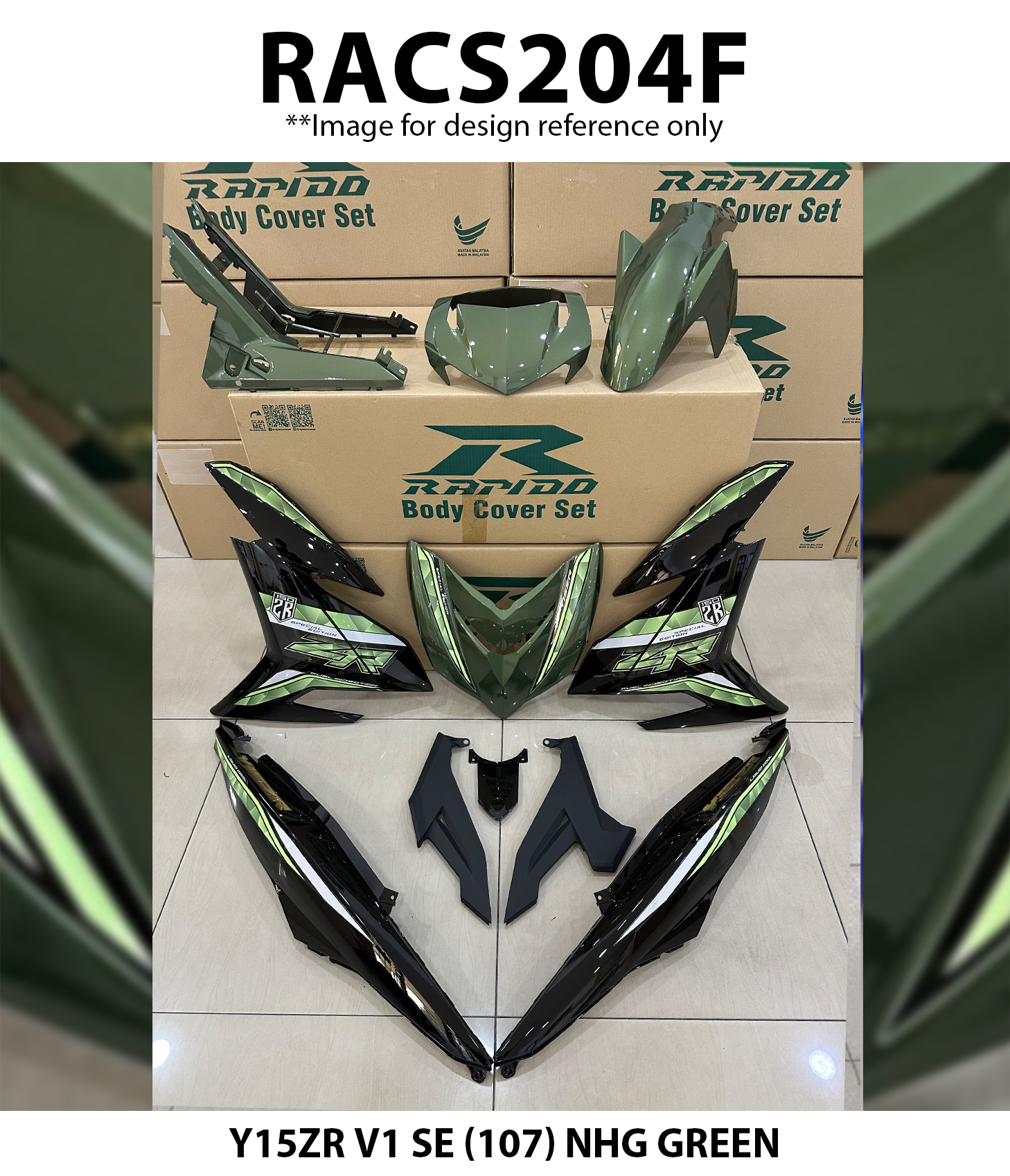 Yamaha Ysuku Y15zr V1 V2 SE (107) Red Blue Sticker Tanam Stripe Tanam ...