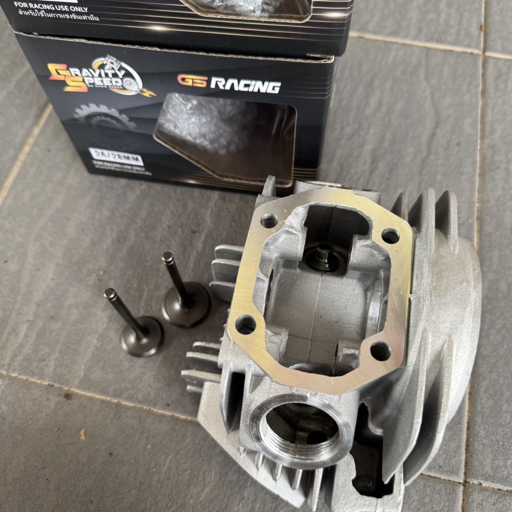 GS RACING EX5 HEAD 23/27 24/28 SIAP VALVE SET CYLINDER HEAD RACING HEAD ...
