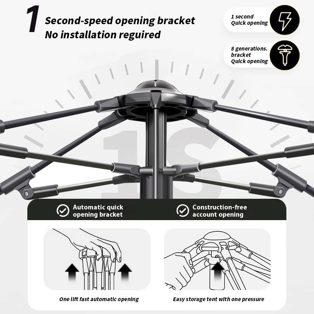 KEEPHIKE Automatic Tent Outdoor Foldable Sun-Proof And Rain-Proof Can ...