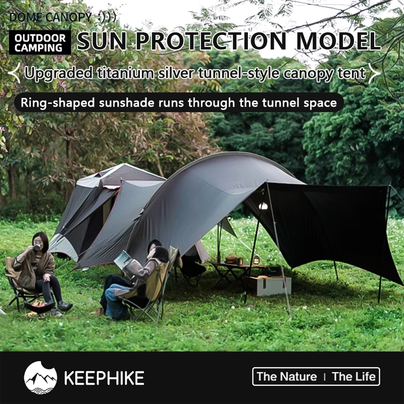 KEEPHIKE canopy tent outdoor large overnight camping picnic equipment ...