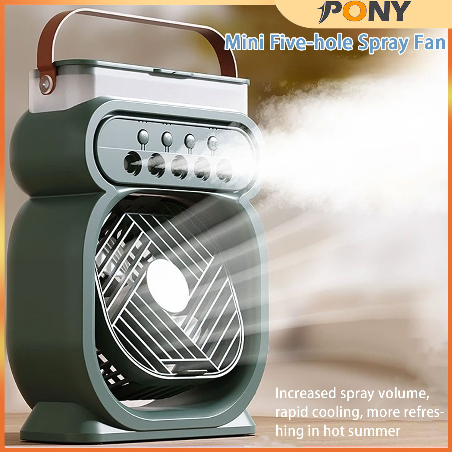 PONY-Portable air conditioner USB Fan air cooler Fan Aircond Humidifier ...