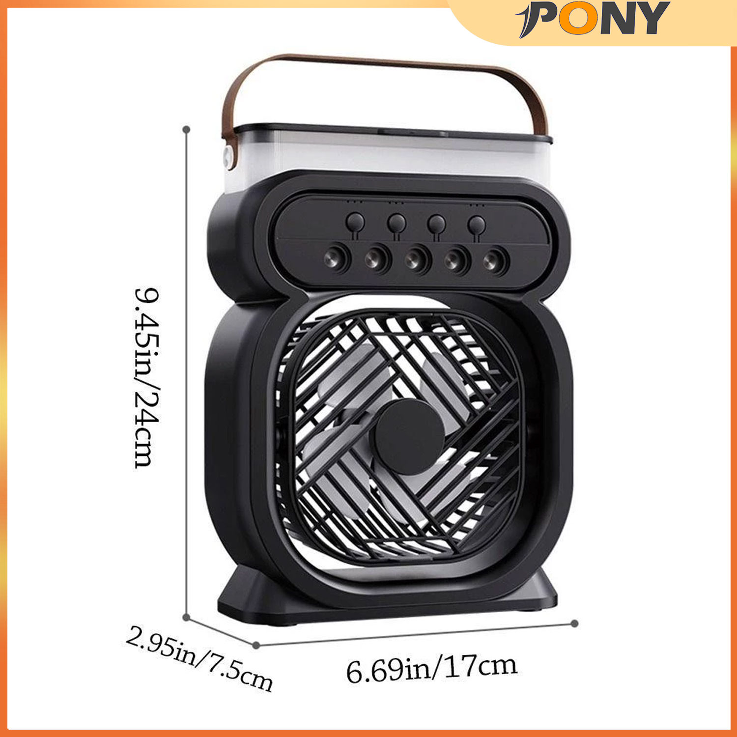 PONY-Portable air conditioner USB Fan air cooler Fan Aircond Humidifier ...