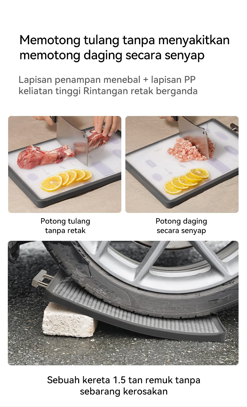 Ecowin Stainless Steel Chopping Board Papan Pemotong Keluli Tahan Karat ...