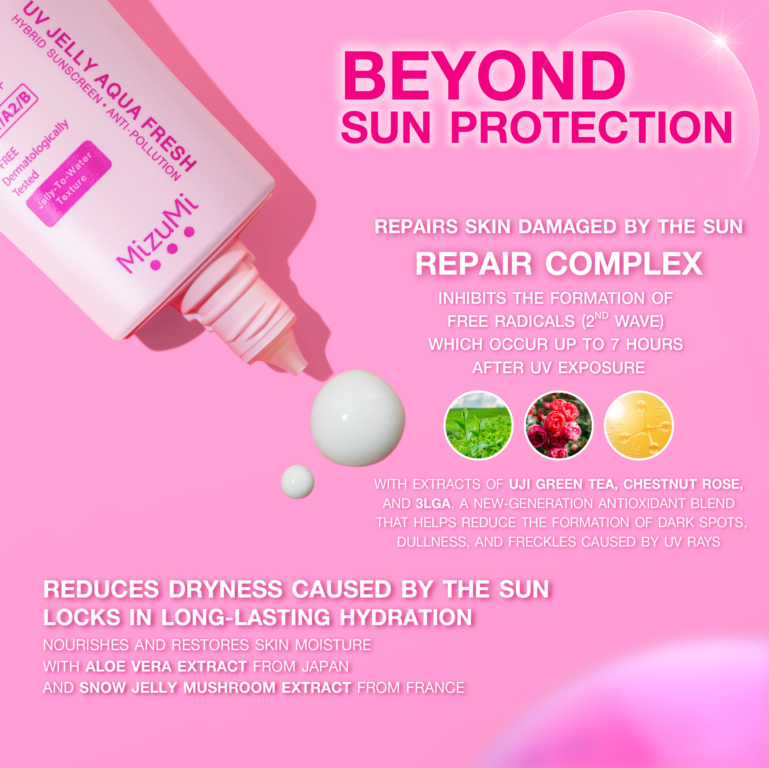MizuMi UV Jelly Aqua Fresh Lightweight Moisturising Sunscreen SPF 50 No ...