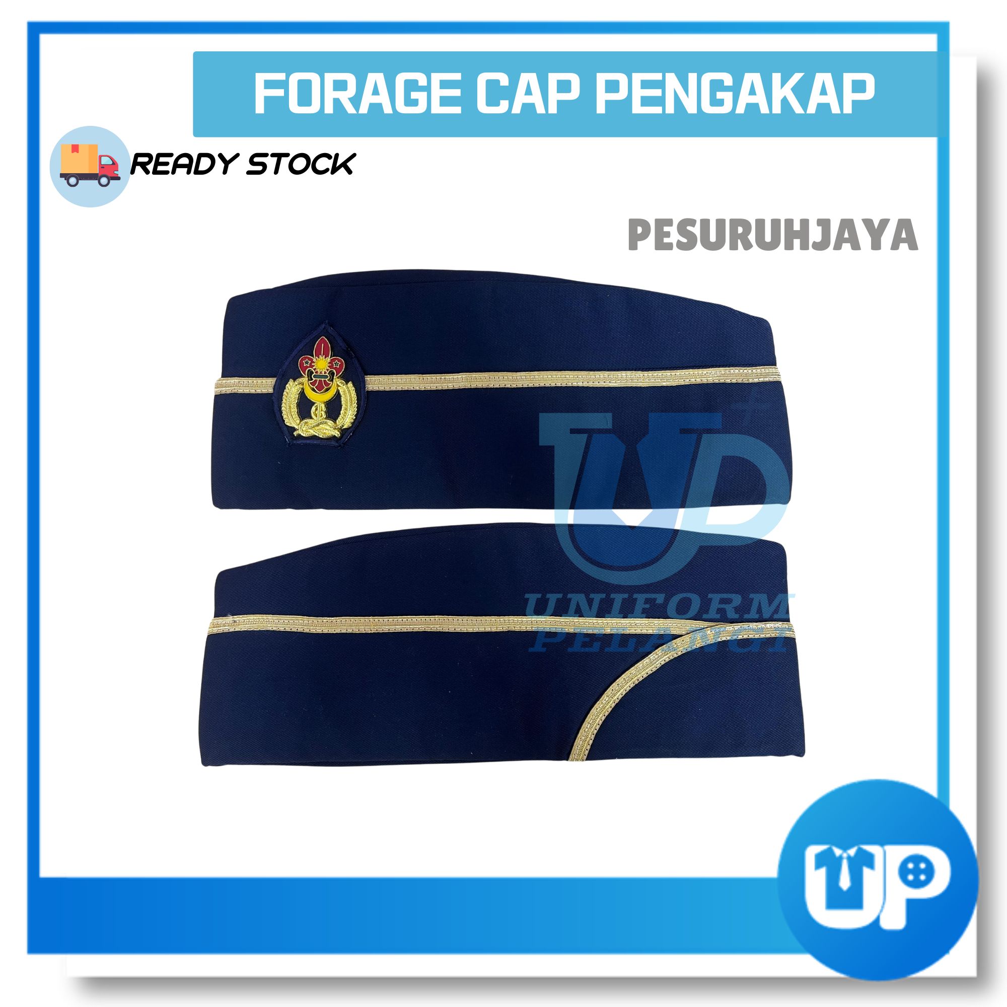 Forage Cap Pengakap Pemimpin Kelana PesuruhjayaTopi (dengan Lencana ...