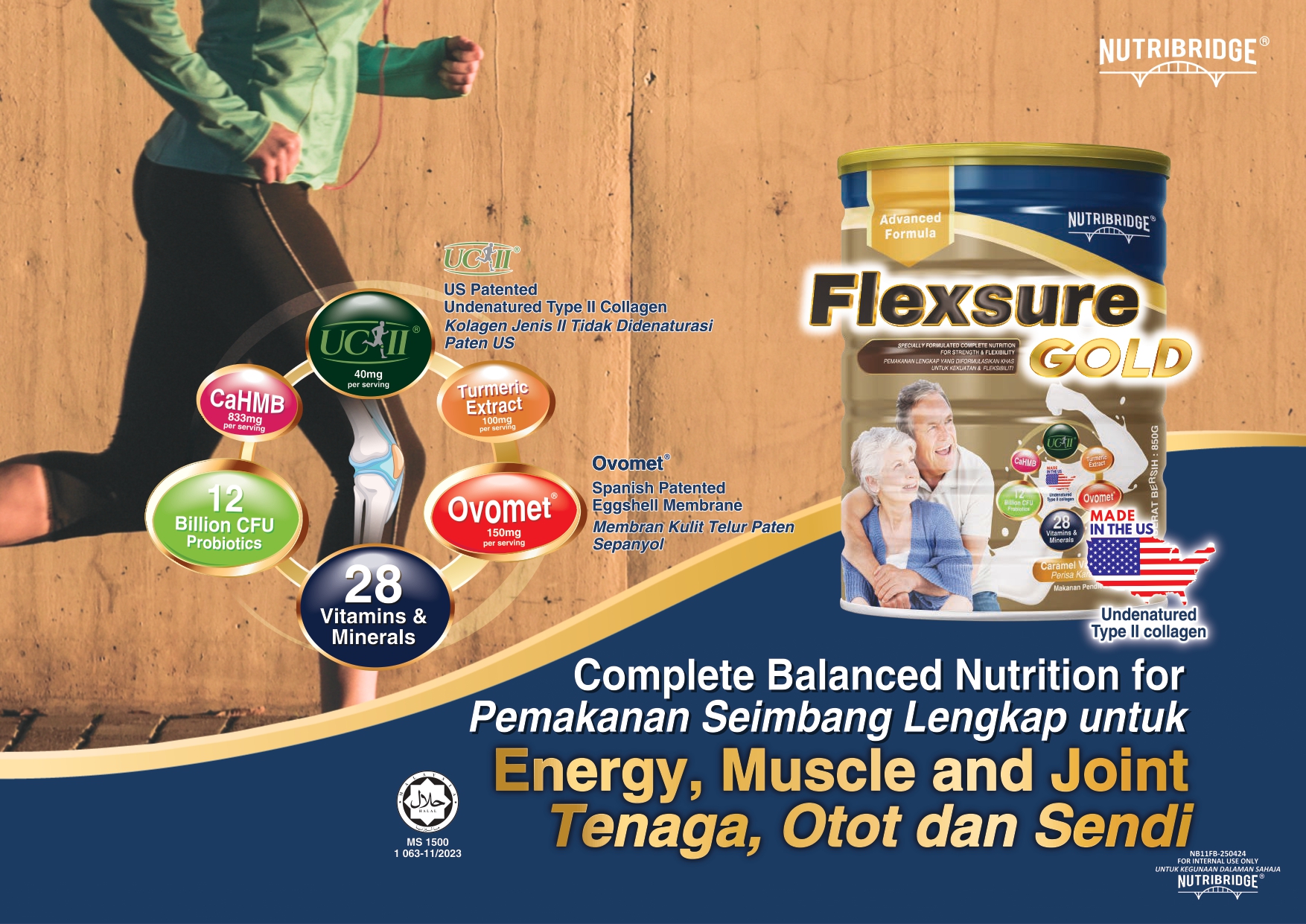 [NUTRIBRIDGE] Flexsure Gold 850gm - Powder Milk | Shopee Malaysia