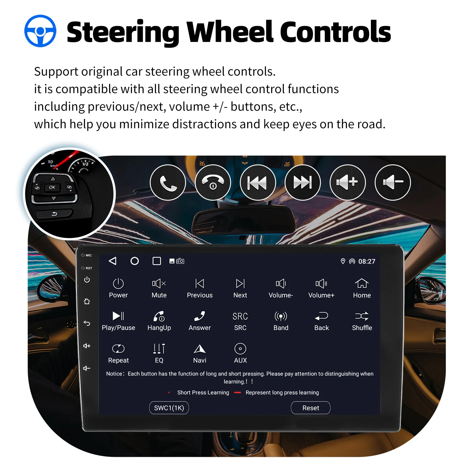 👍Dual Fan Car Android player Radio 7/9/10 inch 8+64G radio kereta ...
