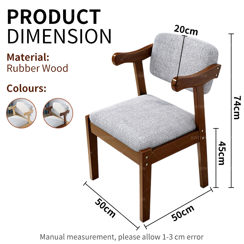 Nordic Kerusi Meja Makan Dining Chair Z-Shape Design Wooden Leg Modern ...