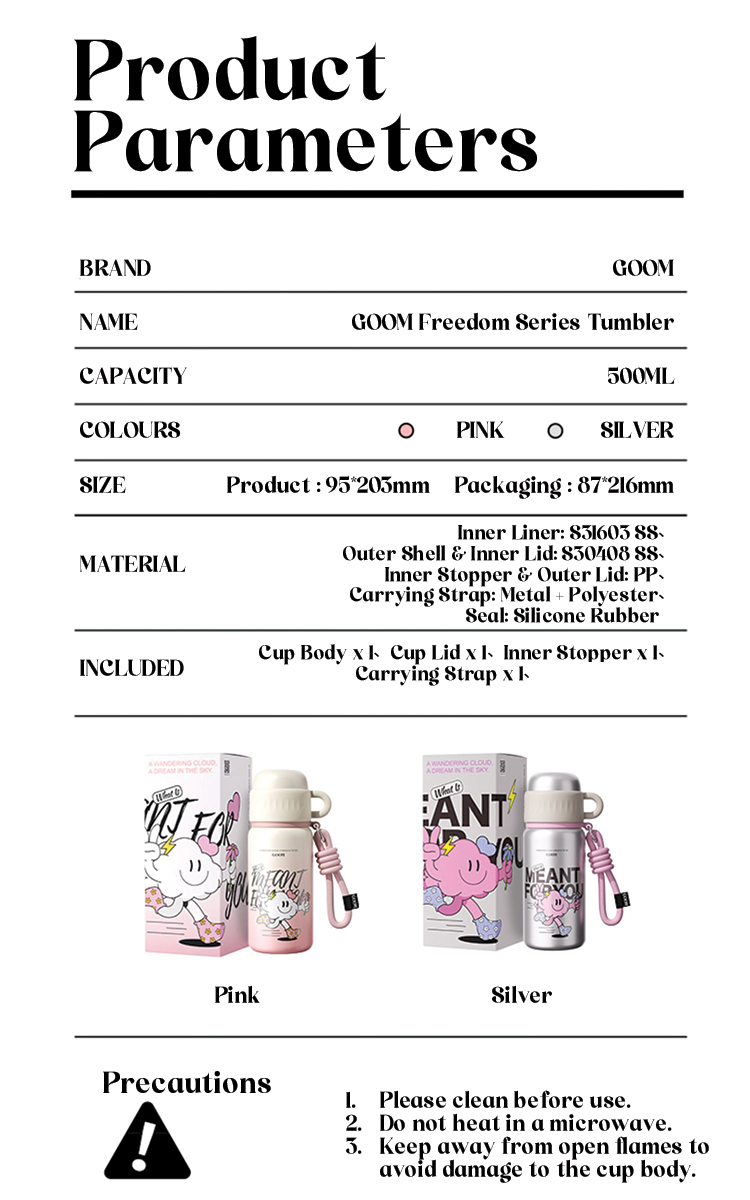 GOOM Freedom Siri Tumbler 500ML | Shopee Malaysia