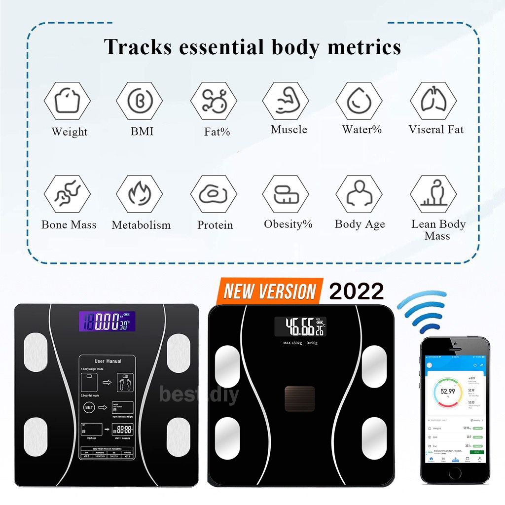 Smart Digital Weight Scale - User-Friendly Display, Accurate Fat ...