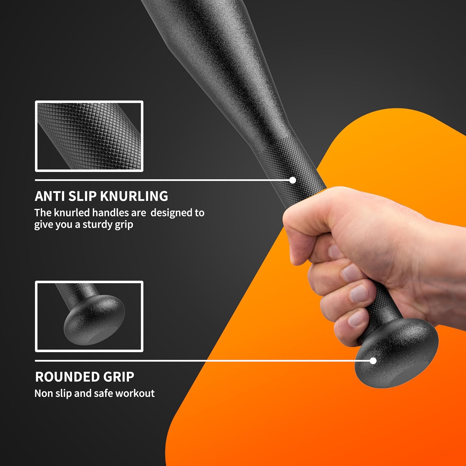 Clubbell 2 4 6 8 10 12 kg Iron Steel Indian Clubs Functional Training ...