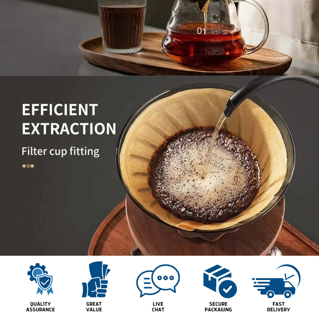 SteadySip V60 Filter Paper Coffee Pour Over Paper Dripper Filter Paper ...