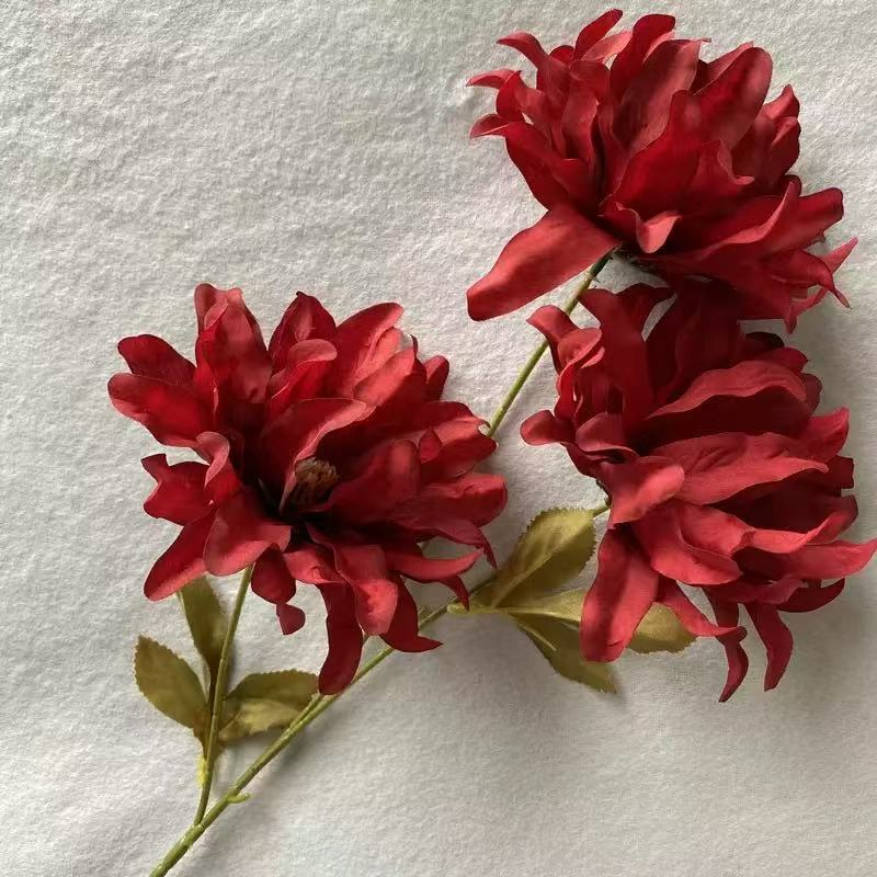3-Head Purple Orchid Artificial Flower – Bunga Tiruan for Wedding ...