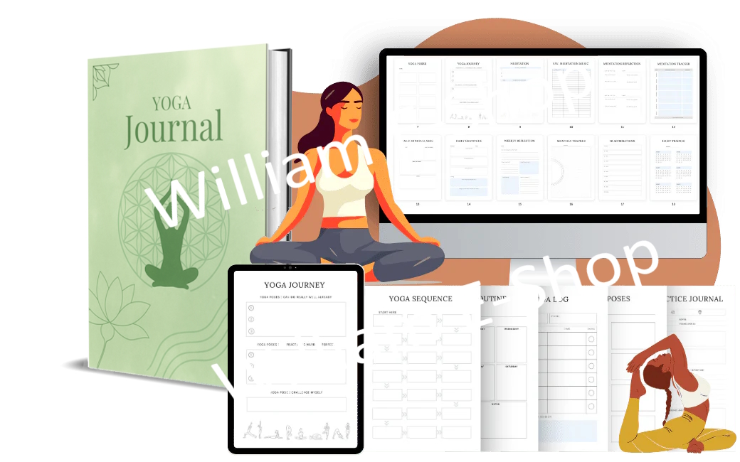 [PDF Journal]Mindful Yoga Journal – Printable Planner for Poses ...