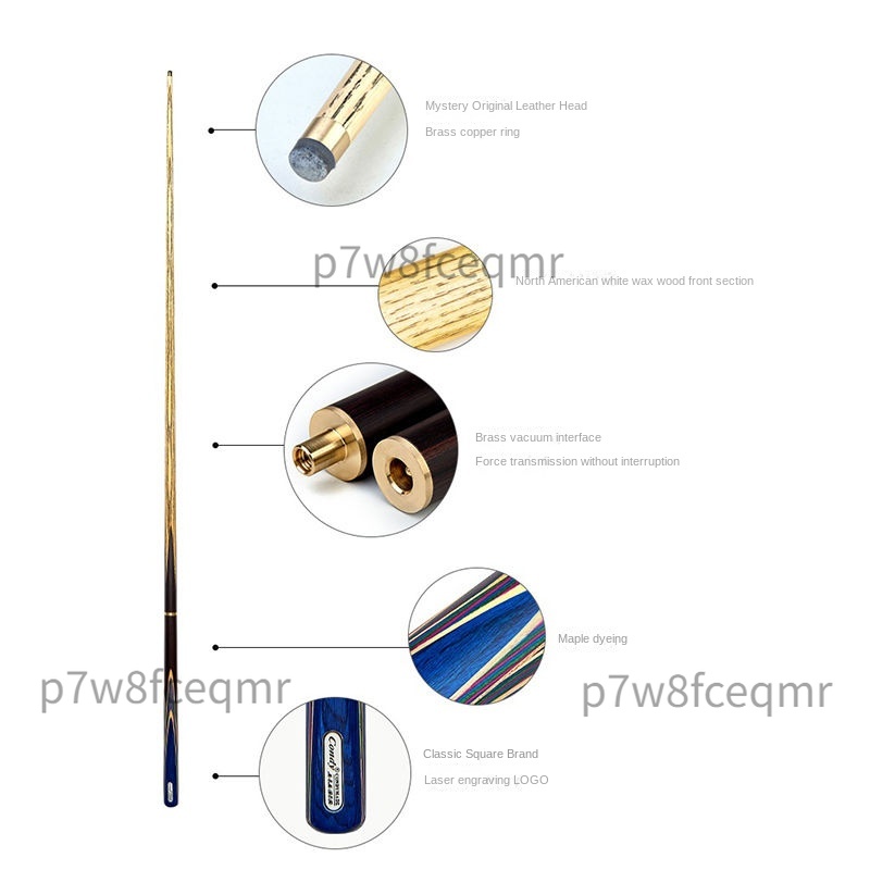 O'MIN Cupid Pool Cue Black Eight Small Head Black 8 Chinese Snooker ...