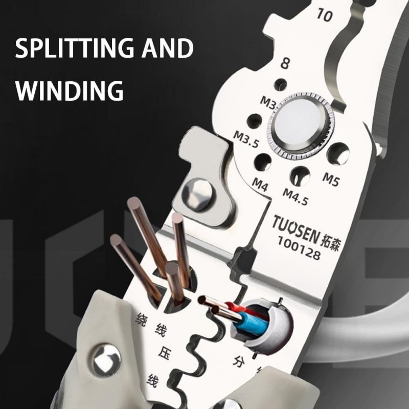 Multifunction Wire Stripper Piler Wire Cutter Crimping Tool Electrical ...