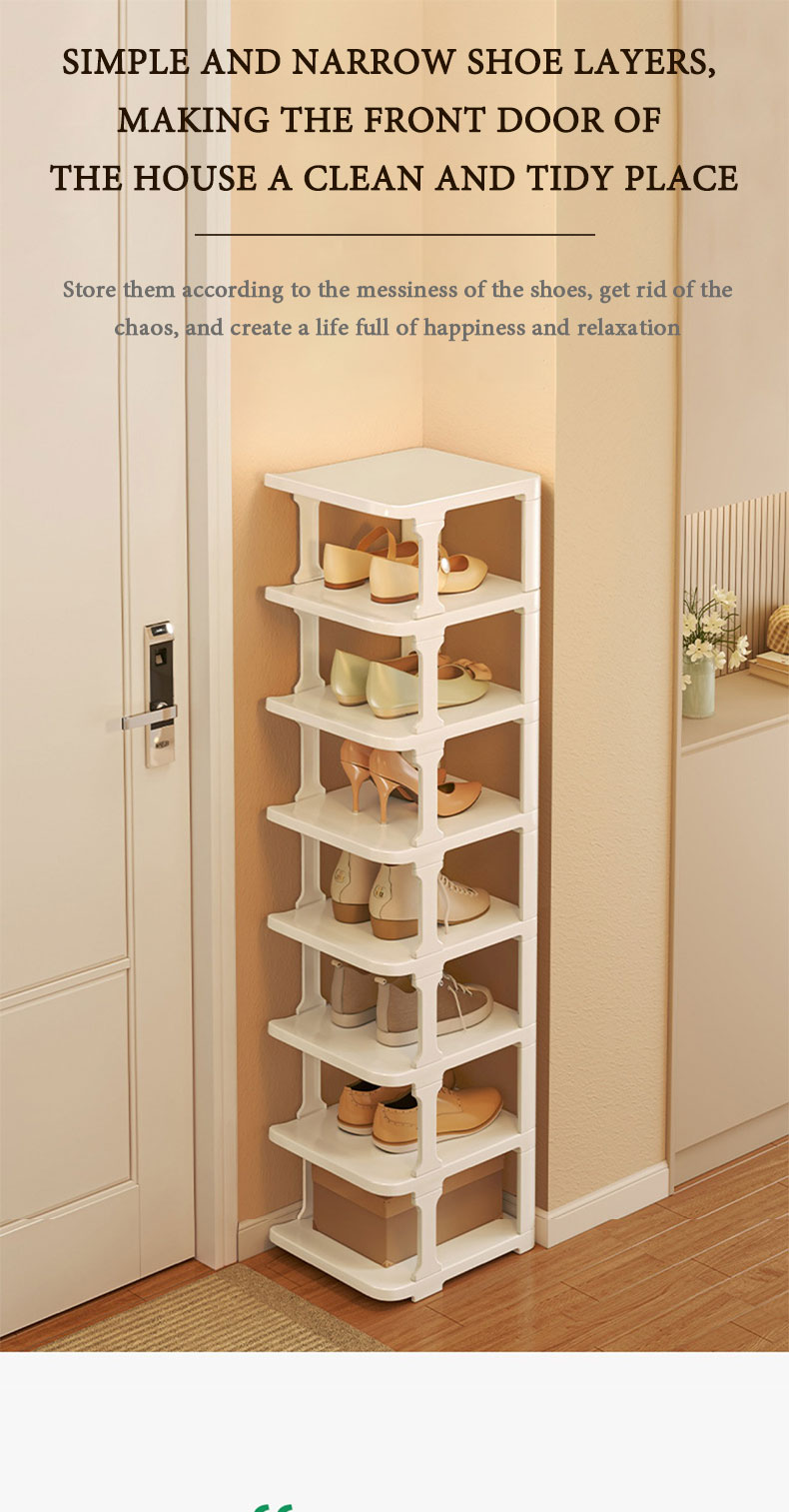 Shoe Rack Multi Layer Foldable Narrow Shoe Rack Plastic Simple Shoe ...