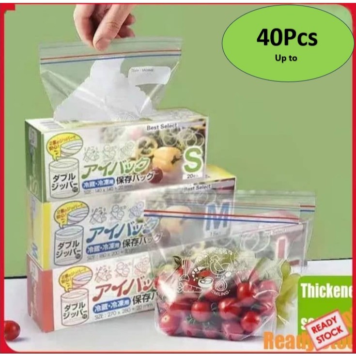 Peti Beku Makanan Kunci Beg Zip Penyimpanan Plastik Beku Food Freezer ...