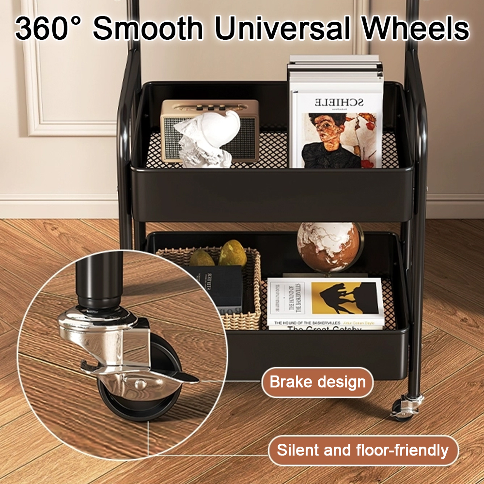 Bedside Table Muji With Wheels Bedroom Storage Trolley Nordic Heavy ...