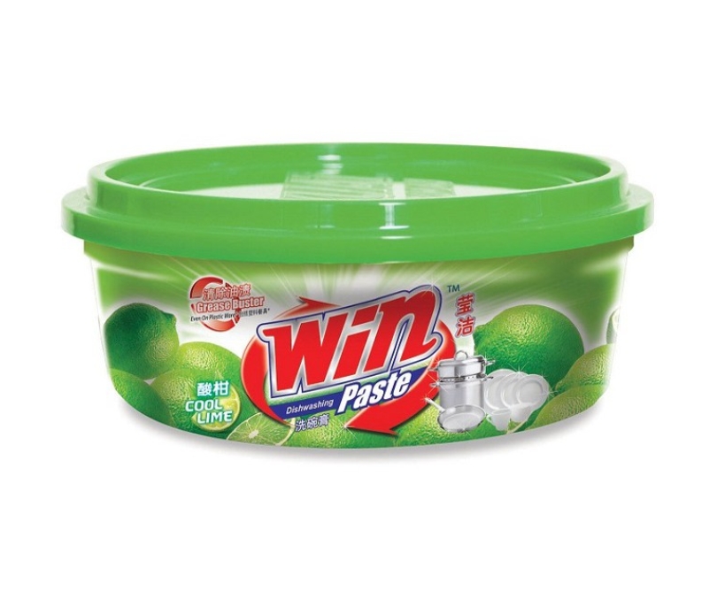 Win Dishwashing Paste (400g) – Cool Lime Scent Grease Removal Cleaning ...