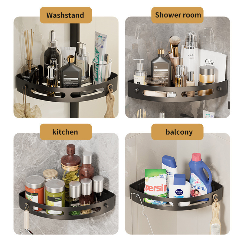 Rak Bilik Mandi Raks Simpanan Gel Mandi ABS Bathroom Rack Toilet Shelf ...