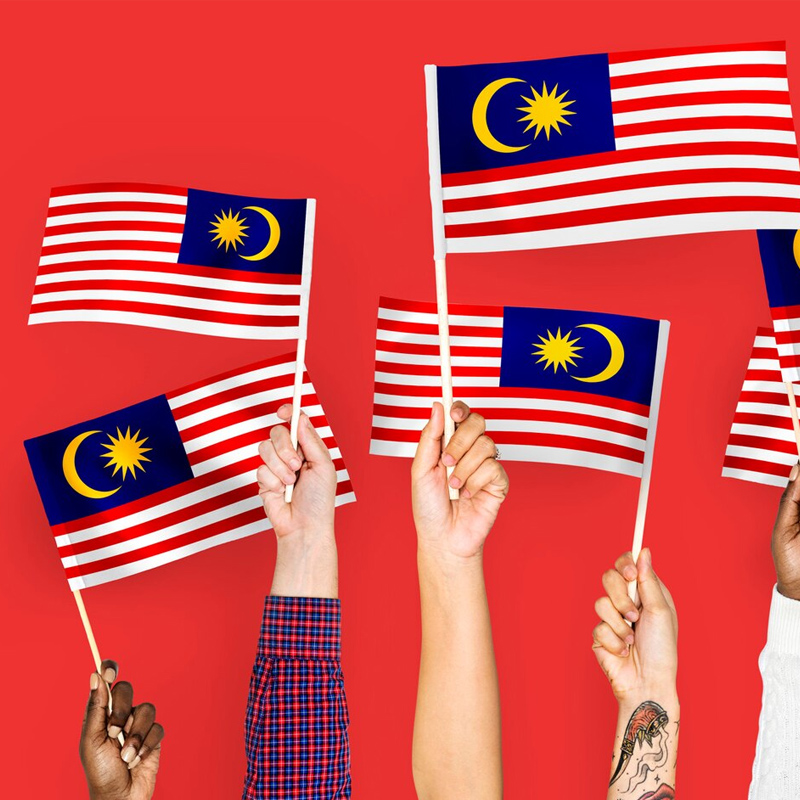 1000pcs Malaysia Hand Flag bendera malaysia | Shopee Malaysia