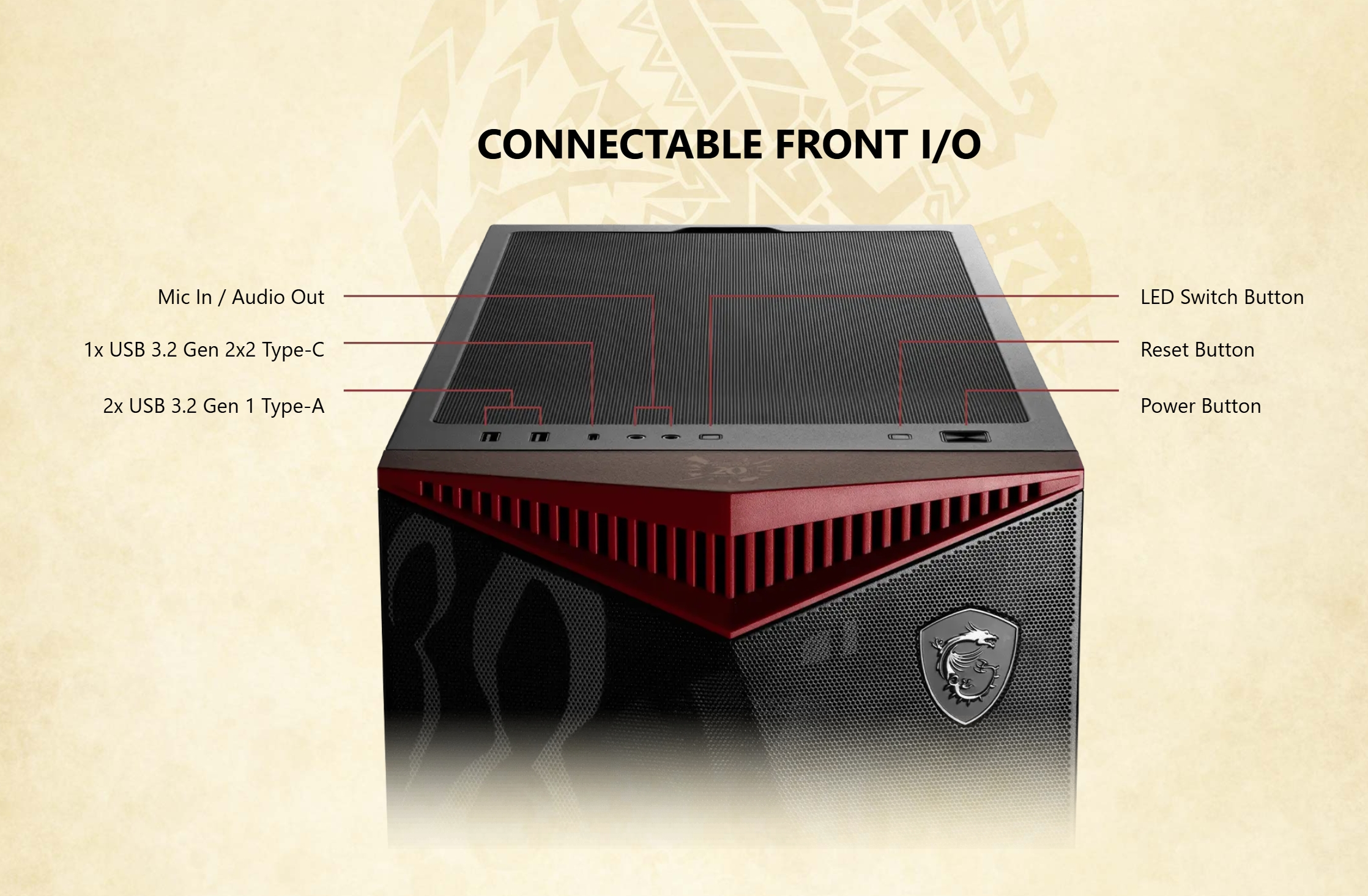 Msi MPG GUNGNIR 300 MONSTER HUNTER EDITION PC Cases | Shopee Malaysia