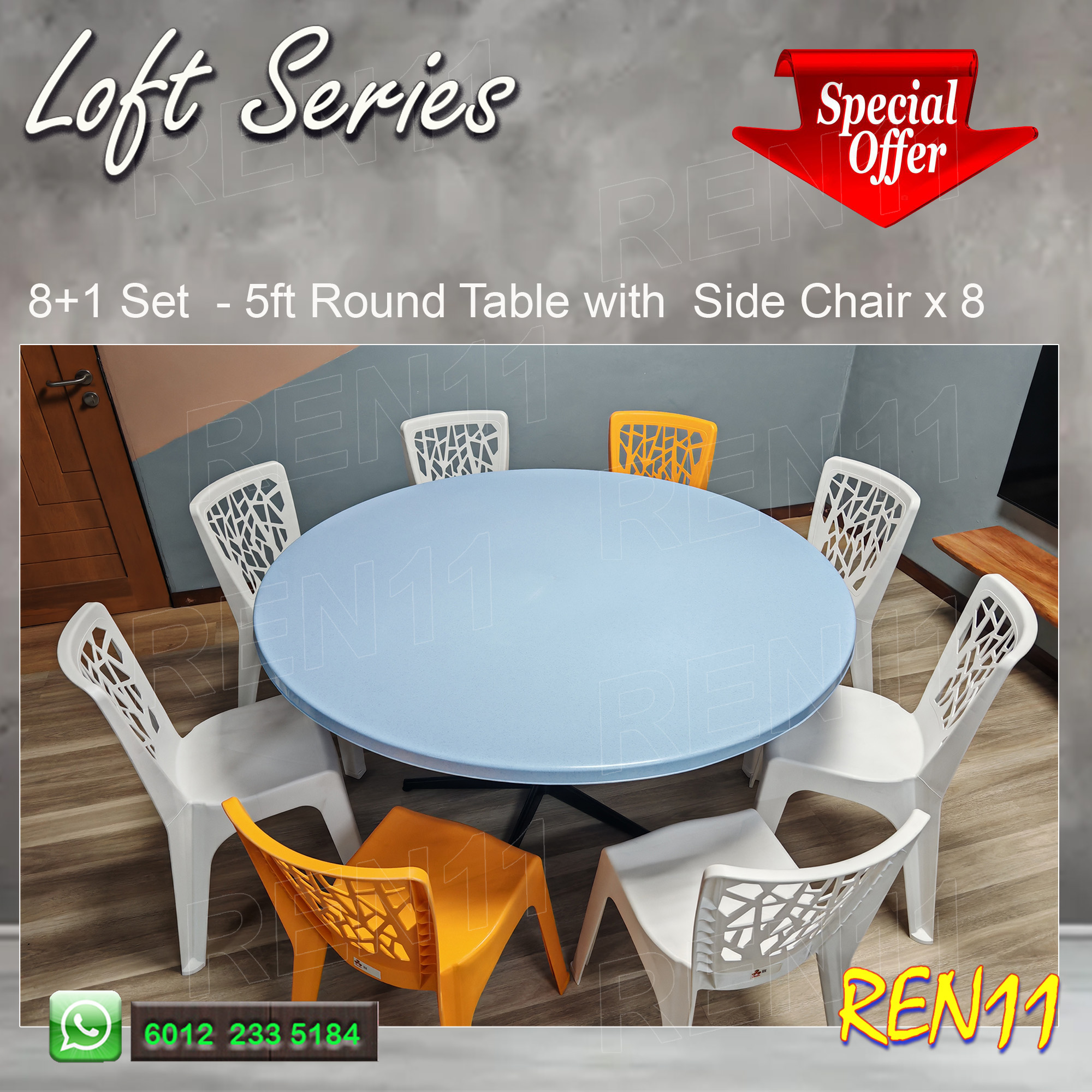 Restoran Furniture , Plastic Chair ,3v Grad A Plastic, 5ft Dining Table ...