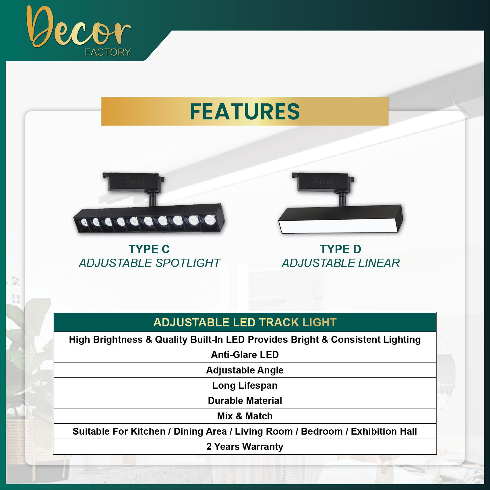 Linear LED Track Light 10W 20W 30W LED Spotlight Linear Light ...