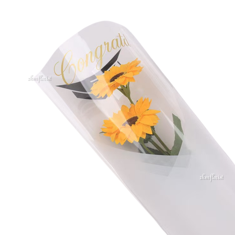 (15PCS) DOUBLE GRADUATION Flower Convocation Paper Wrapping Bouquet ...