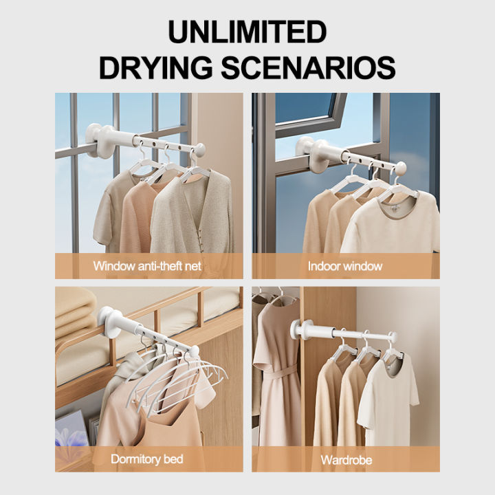 Travel Drying Rack Portable Indoor Folding Hanger Rack No Punching and ...