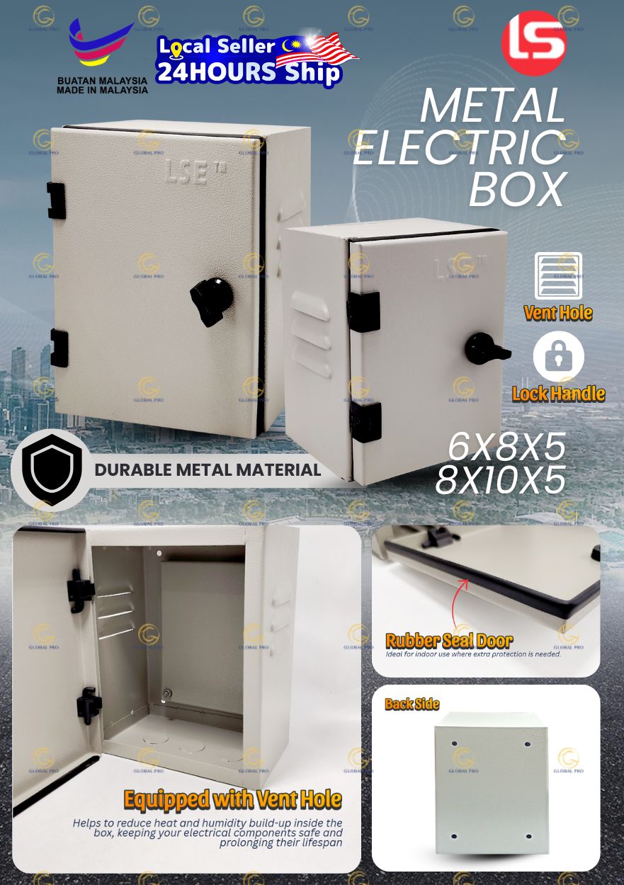 LSE INDOOR Metal Box With Knob Metal Junction Box Waterproof Plastic ...