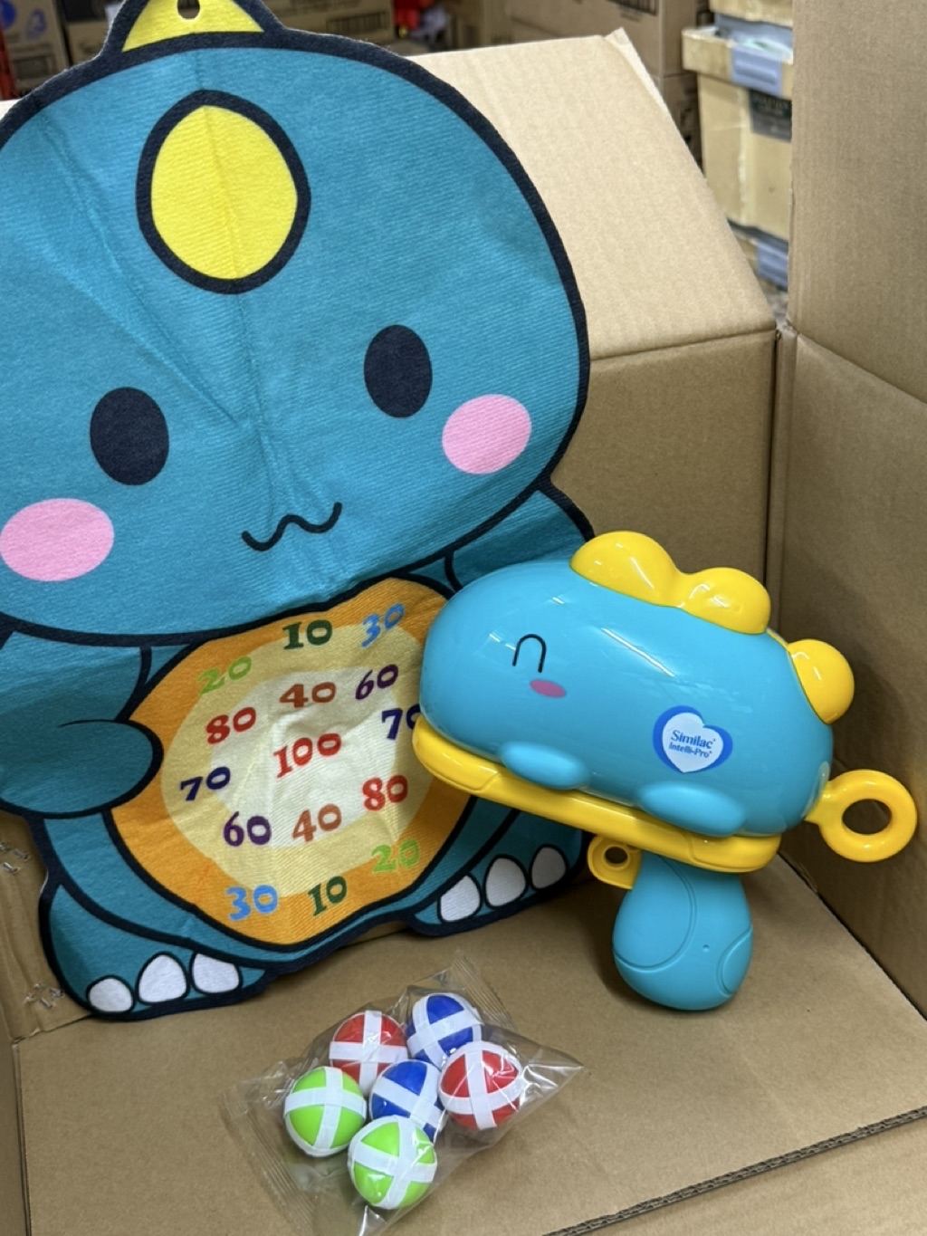 Dinosaur Target Sticky Ball Dart Game from Similac | Shopee Malaysia