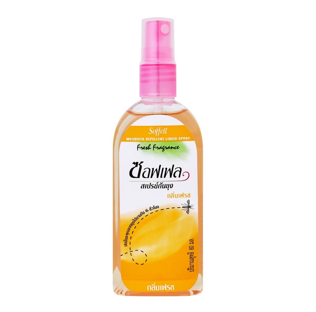 🇹🇭Thailand PRODUCT - SOFFELL Mosquito Repellent Liquid Spray 80ML ...