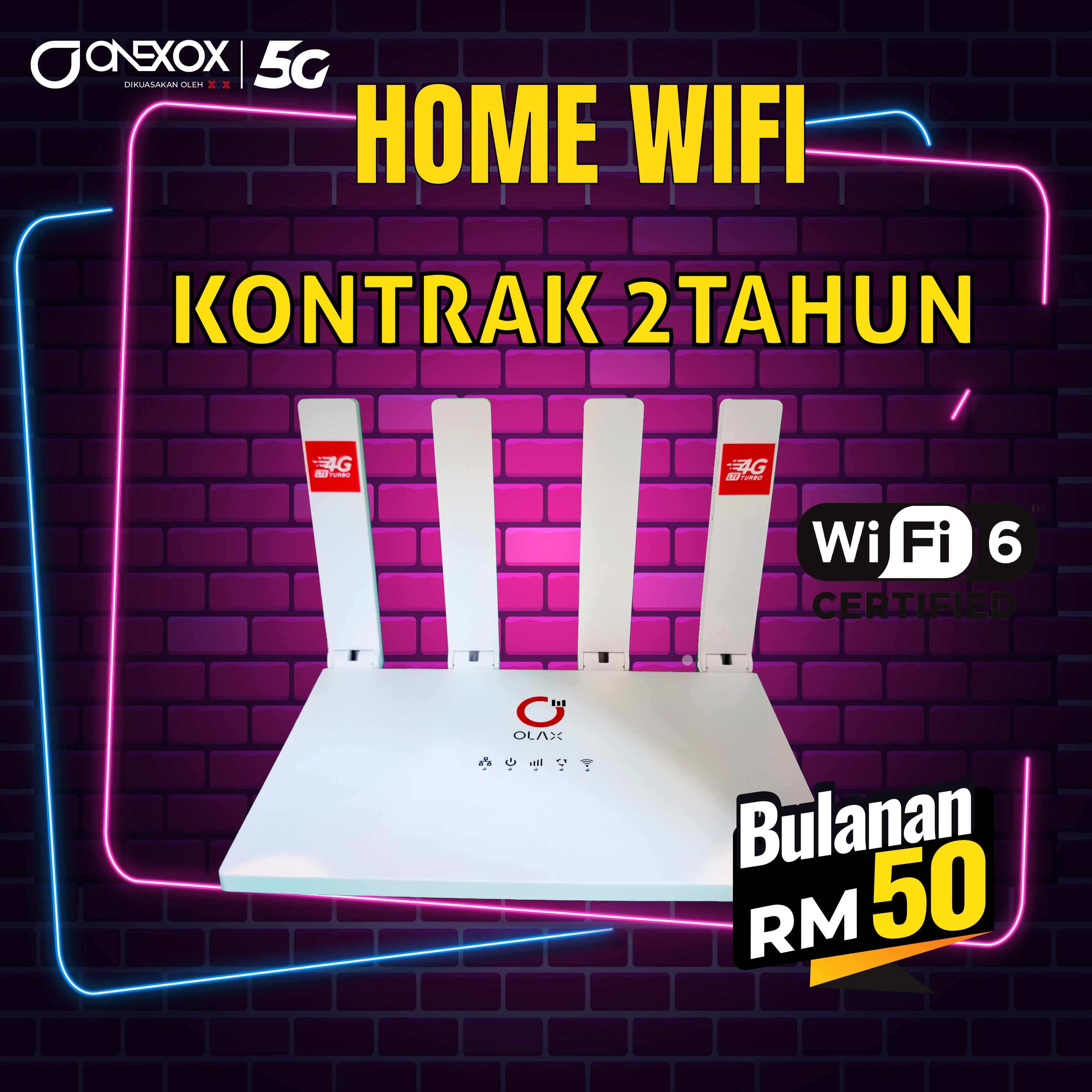 ONEXOX House Plan B50 unlimited data + modem | Shopee Malaysia