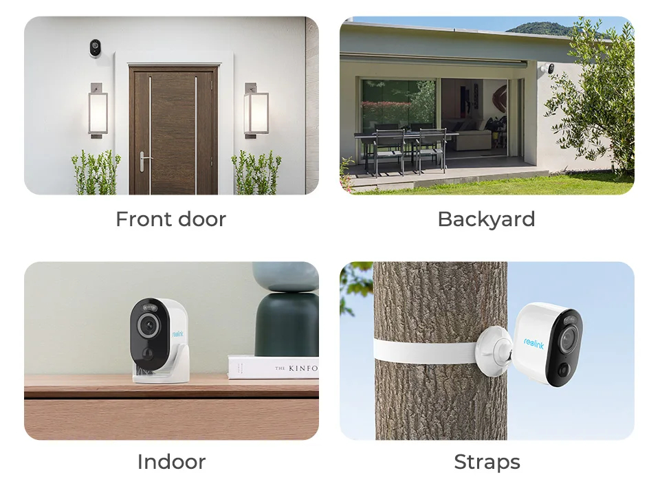 Reolink Argus 3E 3MP Battery WiFi Camera 6x Digital Zoom Wire-Free Security Motion Spotlight ...