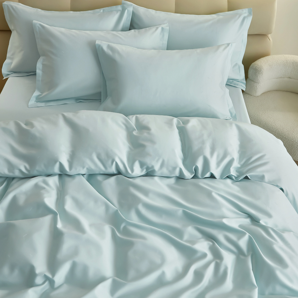 WINNY Verity Cotton Sateen Fitted Sheet Set | 880TC (Super Single ...