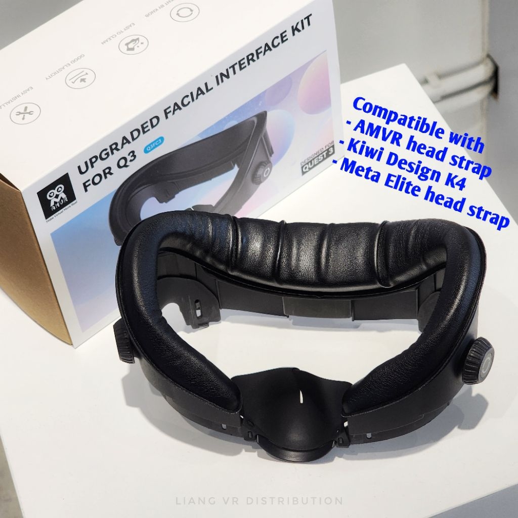 AMVR (v2/v3) Facial Interface & Sweatproof Leather Padding Cushion for ...