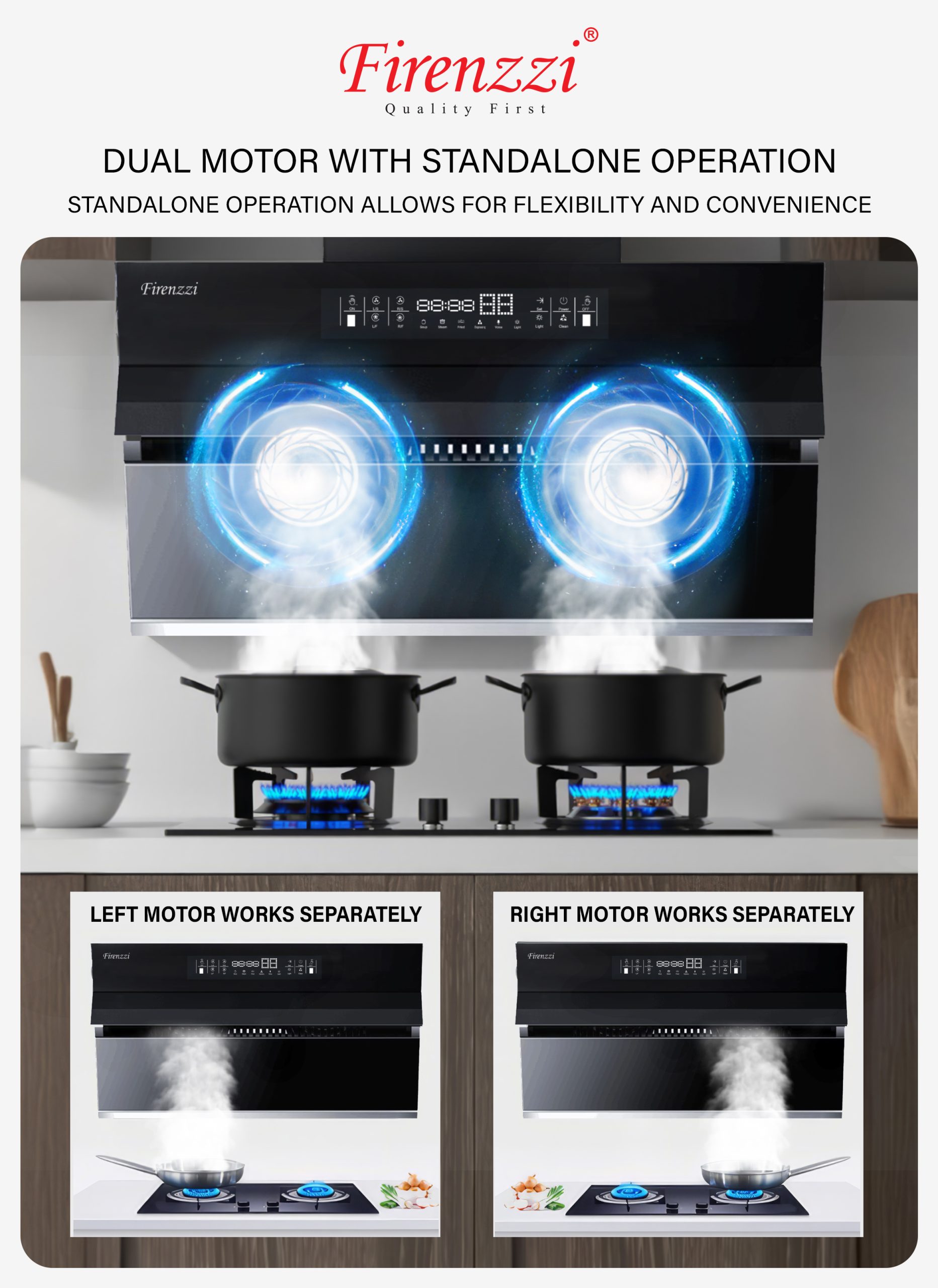 FIRENZZI High Suction FCH-9788 Intelligent Sensor Touch Motion Control ...