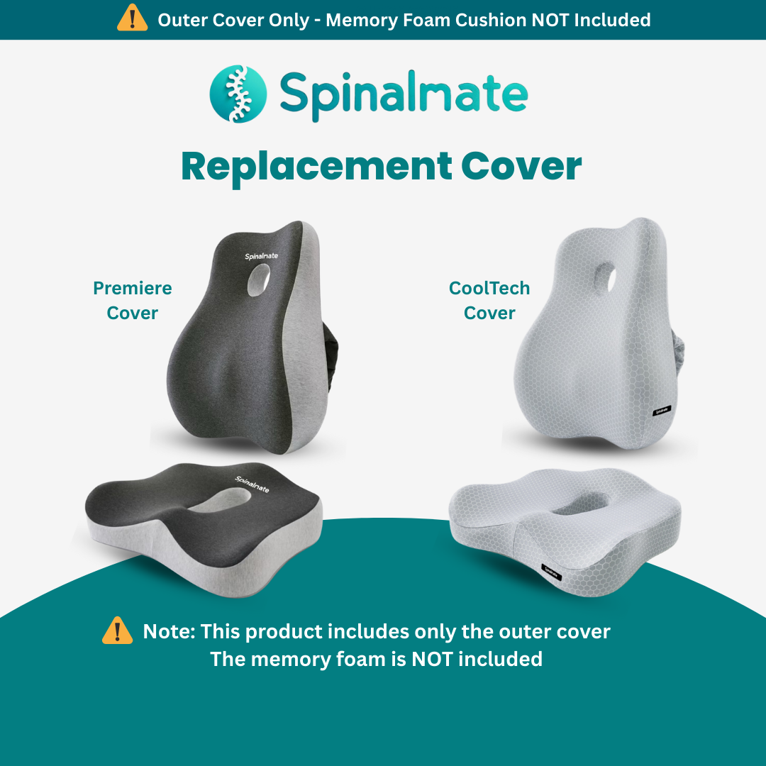 Spinalmate SpinalBack & SpinalSeat Replacement Outer Cover with Zipper ...