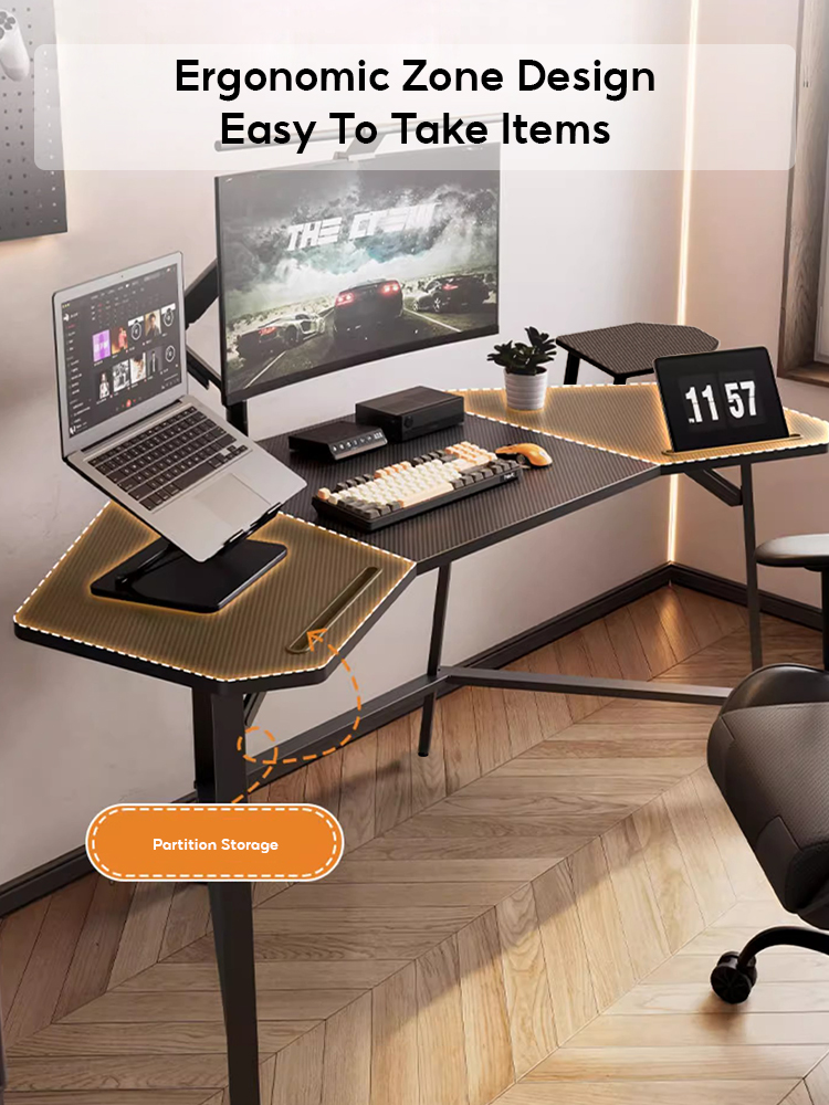 KUCADI Quality Gaming Table Carbon Fiber Gaming Table Computer Desk ...