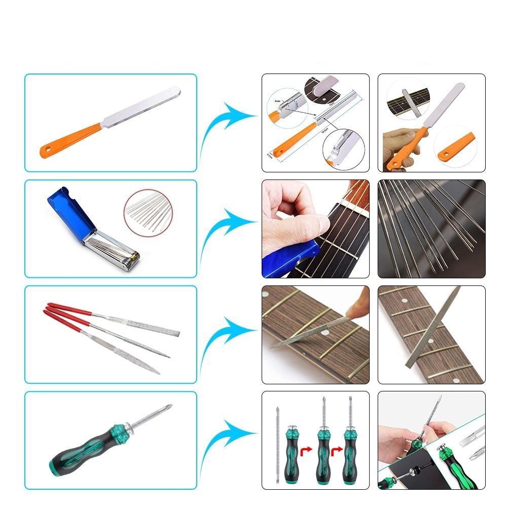 Fully Upgraded 25Pcs Guitar Repair Kit/Professional Acoustic Electric ...