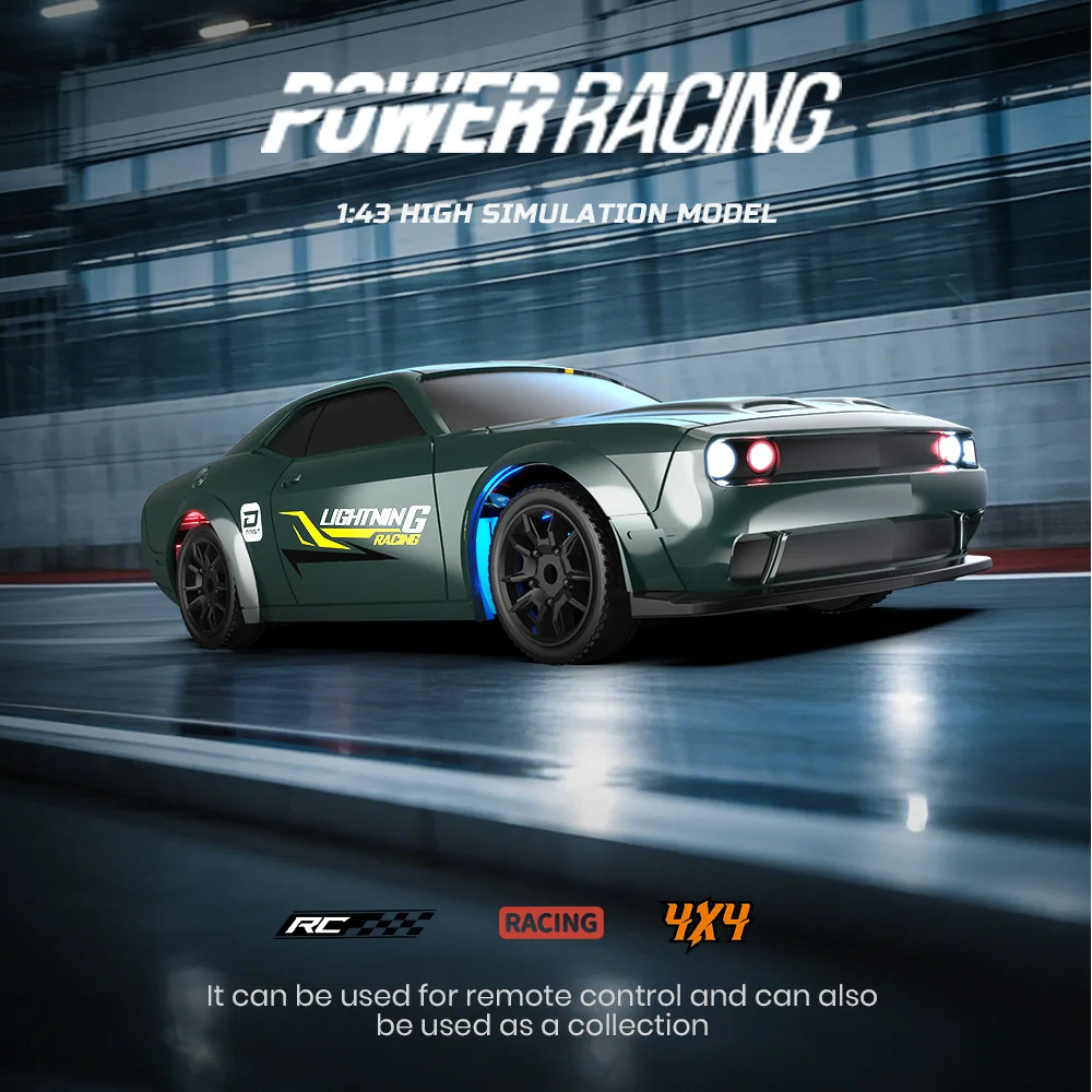 (NEW25) Mini RC Drift Car Scale 1/43 Built In Gyro App Phone Control ...